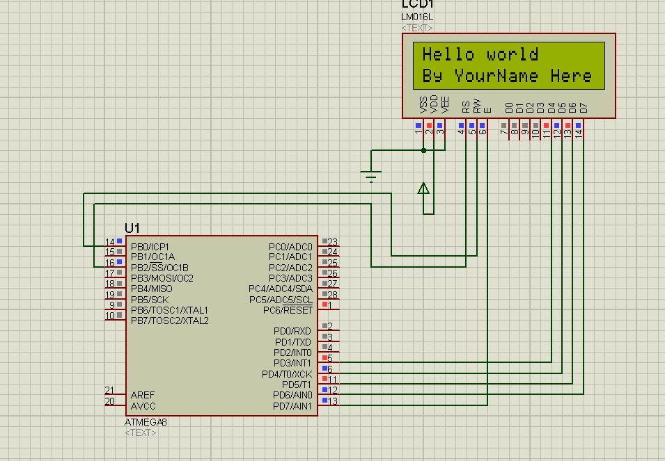 Do It Yourself Electronics Blog How To Interface Lcd In 4 Bit Mode With Avr Microcontroller