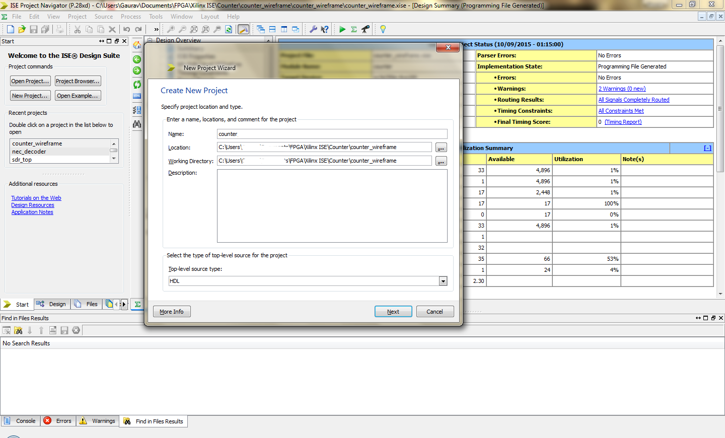 Embedded Engineering : First Project with WireFrame FPGA Board LED ...