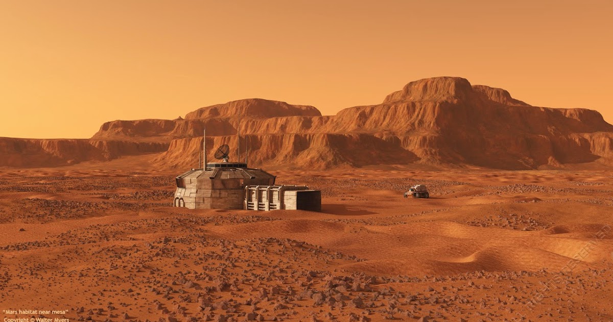 Mars base by Walter Myers | human Mars