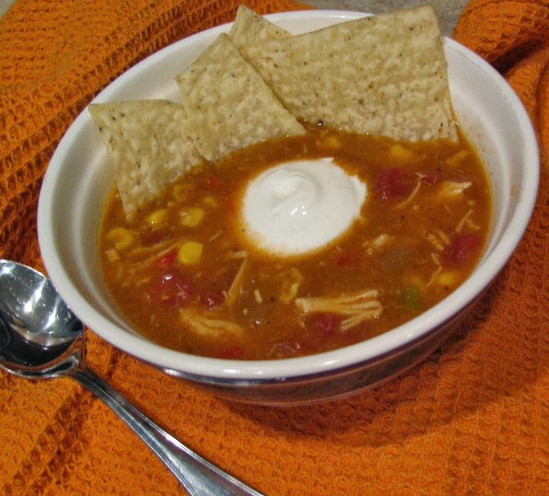 Scrappin' Becky B.: Recipe of the Week: Chicken Nacho Soup