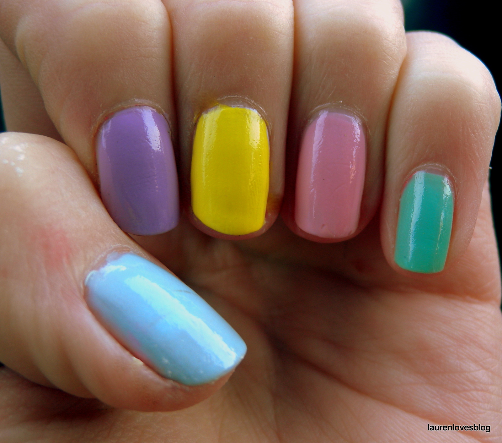 Easter candy nails | Lauren Loves Blog
