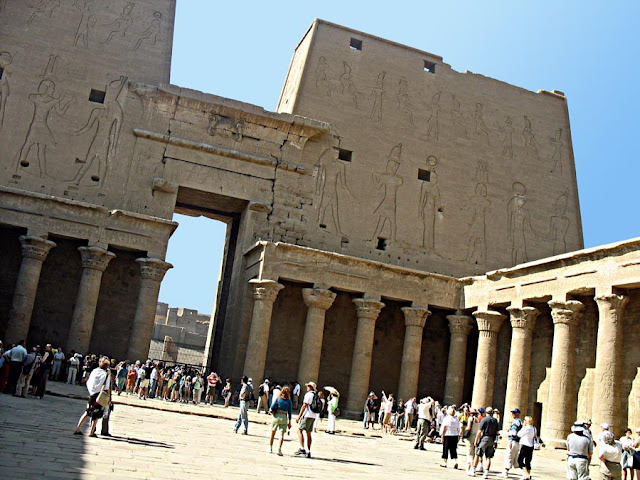 Stock Pictures: Edfu Temple in Egypt