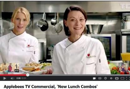 Who is that actor, actress in that TV commercial?: Applebees TV ...