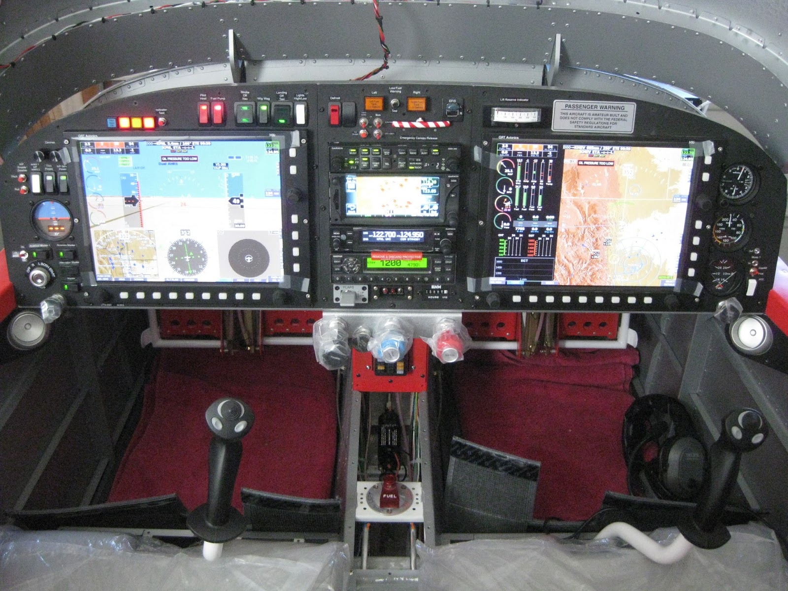 E's Van's RV-14A: Avionics: Final panel image.