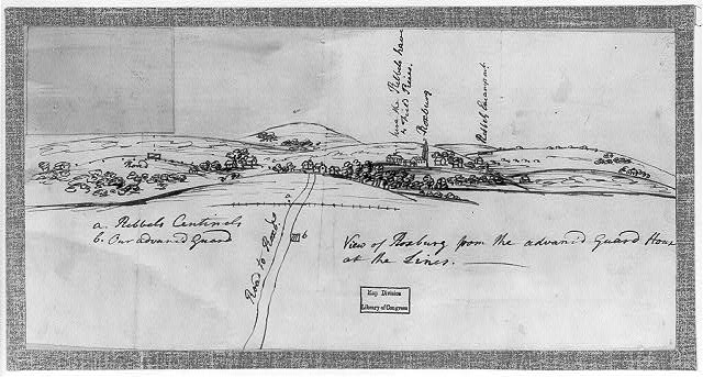 Boston 1775: A Distant View of Roxbury During the Siege