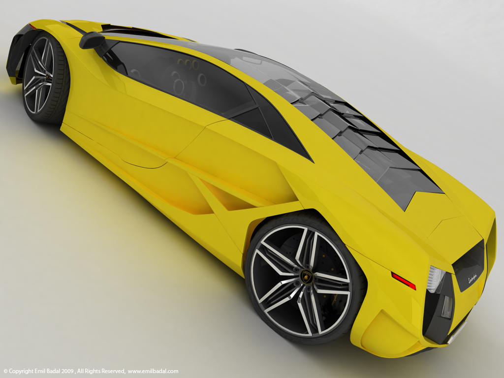 Super Sport Cars 2012: Sporty Futuristic Lamborghini X Concept by Emil Baddal