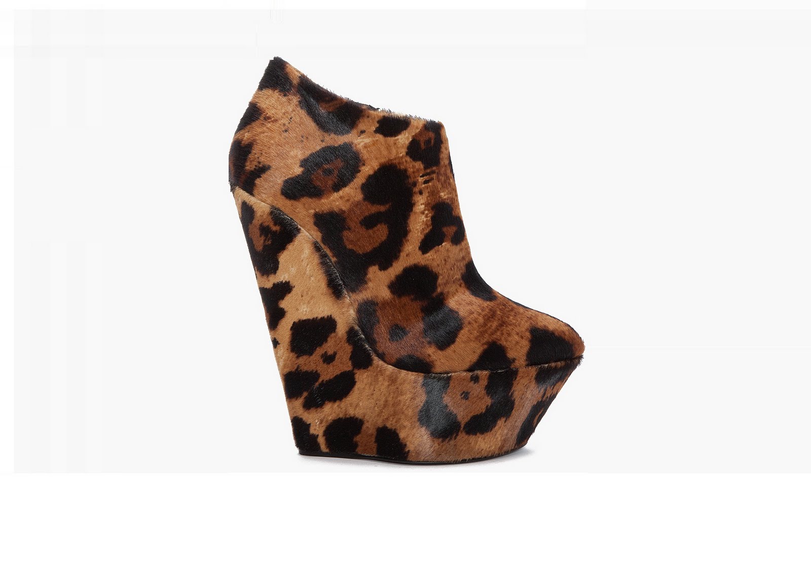 Motte Preorder: Giuseppe Zanotti Savana Leopard Wedge Booties (100% ...