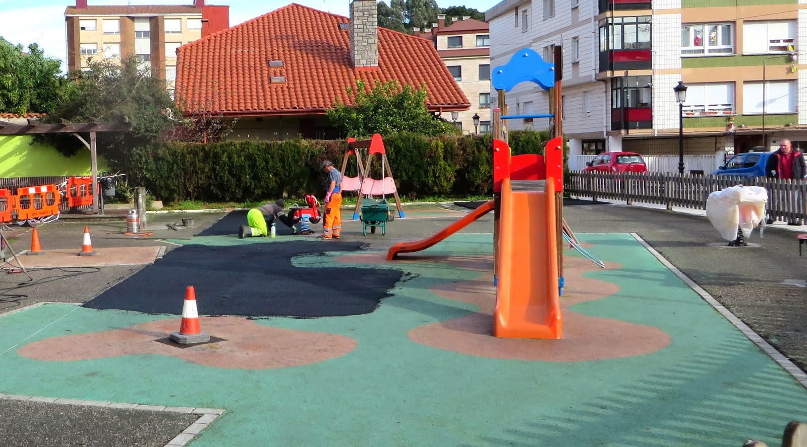 el morrión: Acondicionamiento del área infantil del parque Maestro Antuña