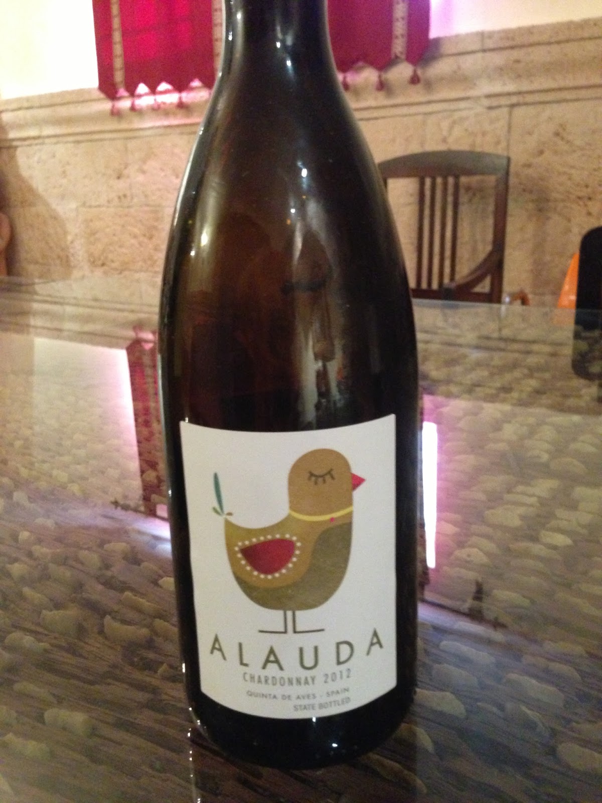 La Lengua de la Mariposa: ALAUDA CHARDONNAY 2012