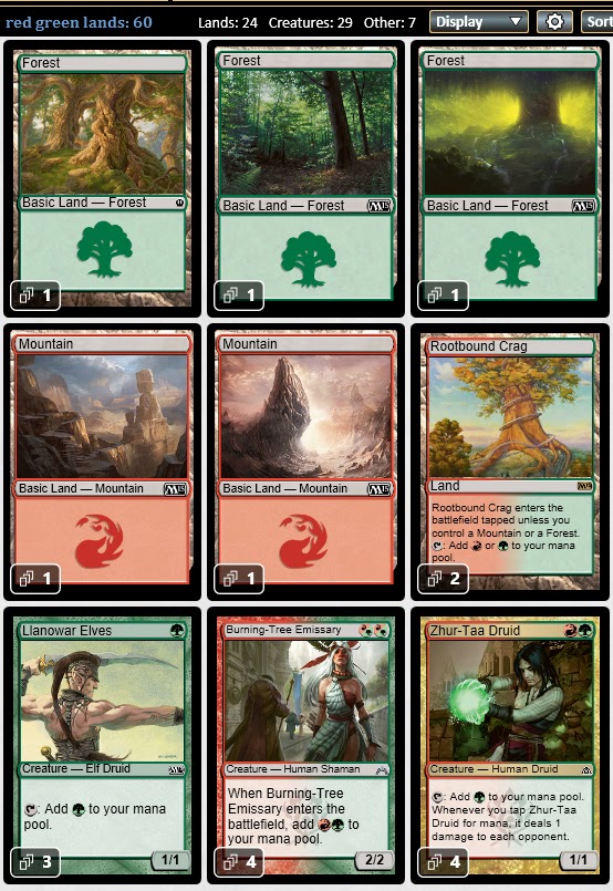 Magic the Gathering Adventures: [Modern] Red Green with Fetch Lands