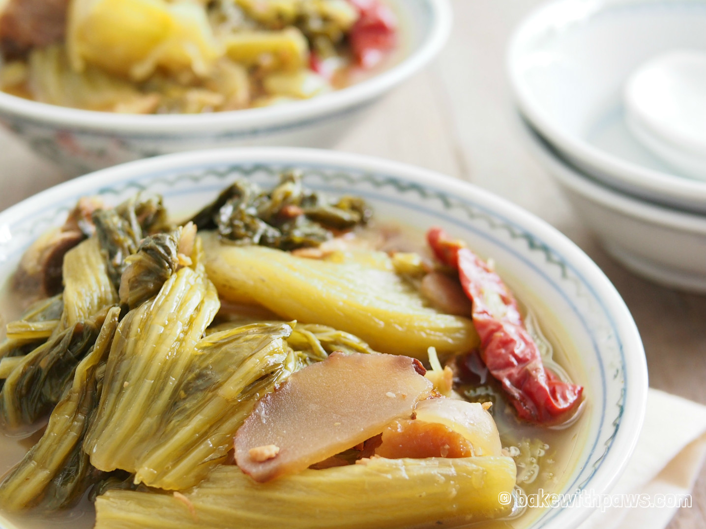 Chai Boey or Choy Keok (Hot and Sour Chinese Mustard Vegetable Stew ...