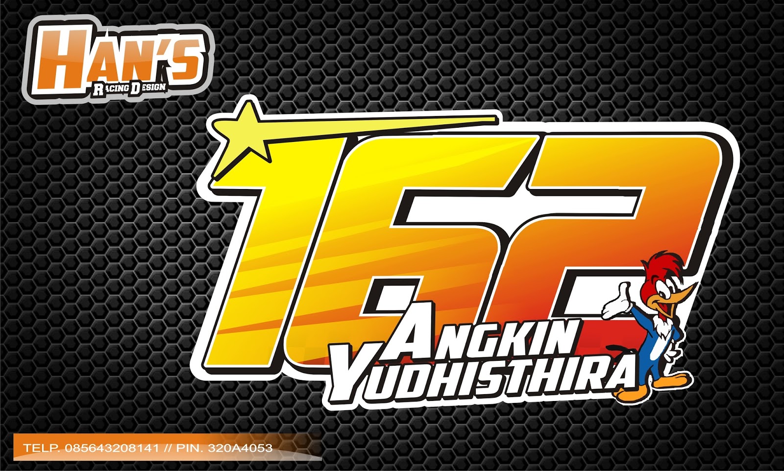 Han's Racing Design: Desain Nomor Racing