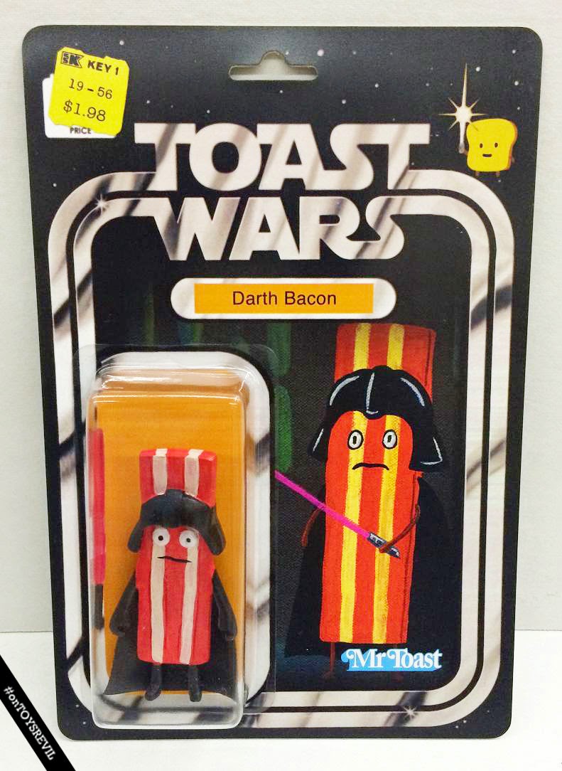 Toast Wars: "Darth Bacon" Bootleg Action figure by Dan Goodsell x Good ...