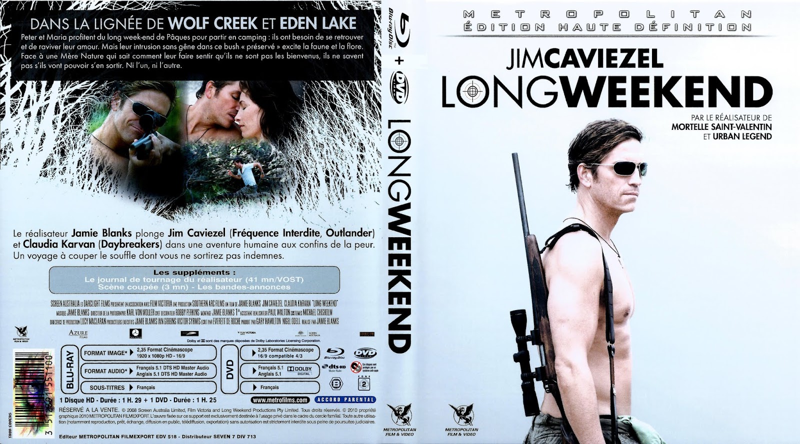 BLU-RAY JAQUETTES BLU-RAY: Long weekend