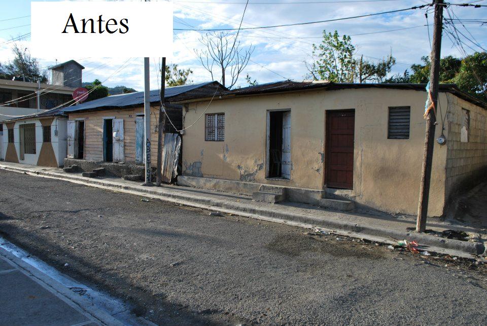 .: Fundación firshao pinta casas humildes de Pueblo abajo.