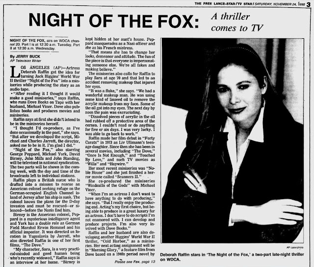 Everything Deborah Raffin: Deborah Raffin in Night of the Fox