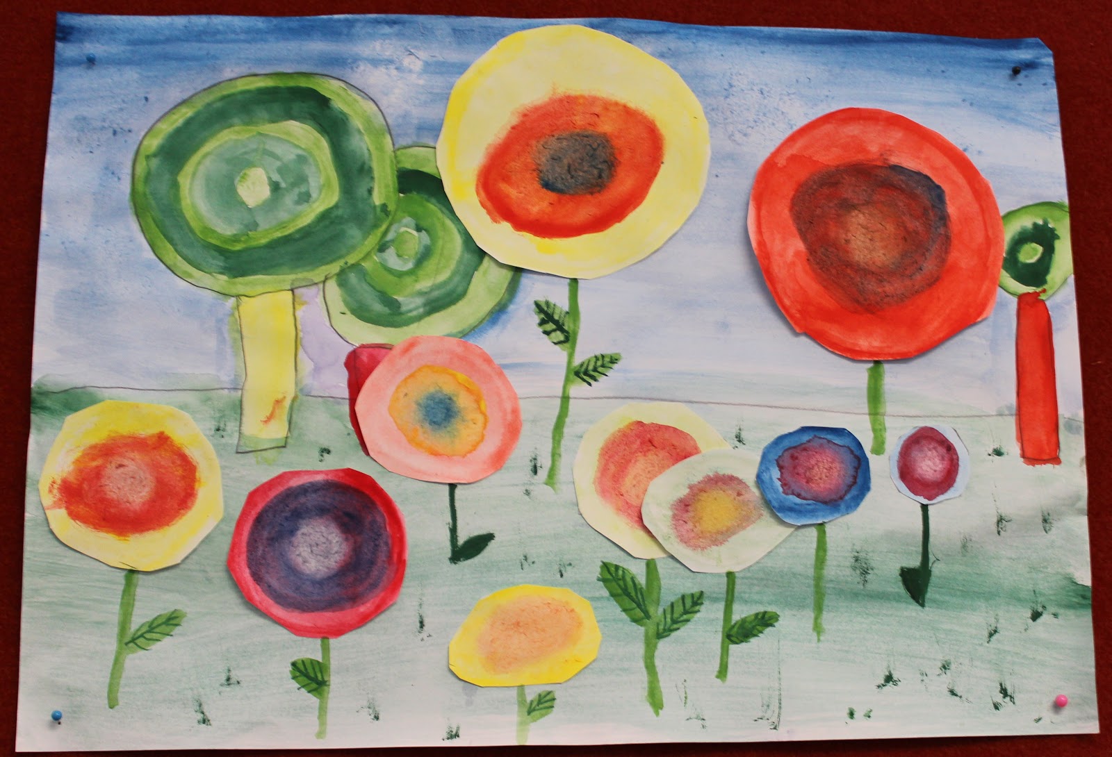 Art with Mrs Baker: Hundertwasser Watercolour Flowers