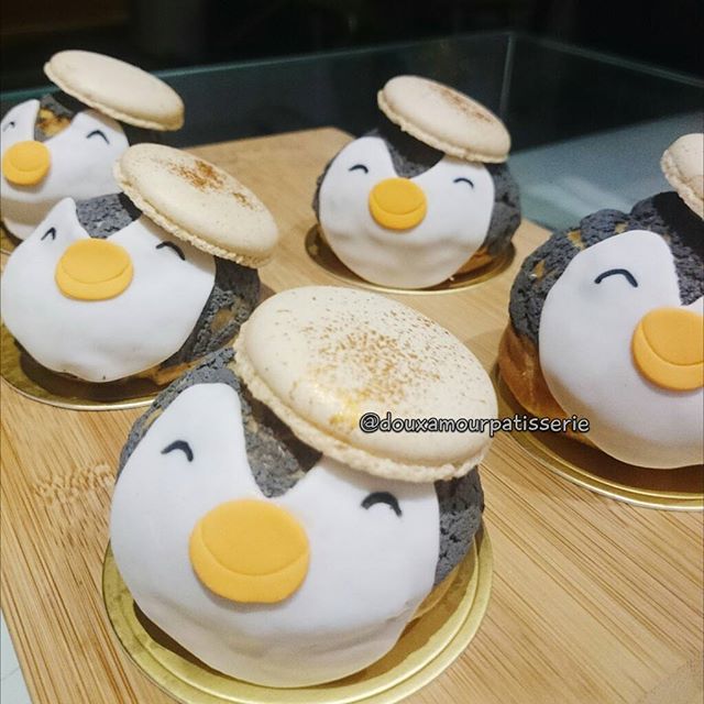 THE CUTEST ANIMAL CREAM PUFFS EVER! @ DOUX AMOUR PATISSERIE - SYDNEY