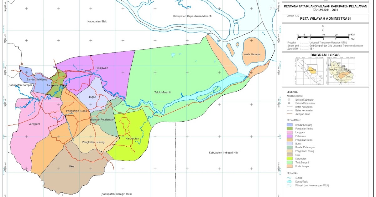 Peta Kabupaten Pelalawan