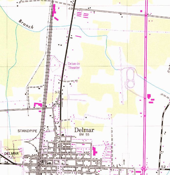 Delmar Historical And Art Society: 1941 topographic map