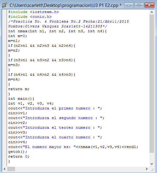 Programación Estructurada: abril 2015
