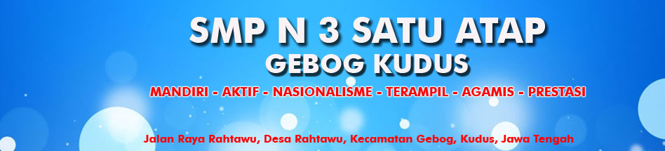LOGO SMP NEGERI 3 SATU ATAP GEBOG KUDUS ~ SMP 3 SATU ATAP GEBOG KUDUS