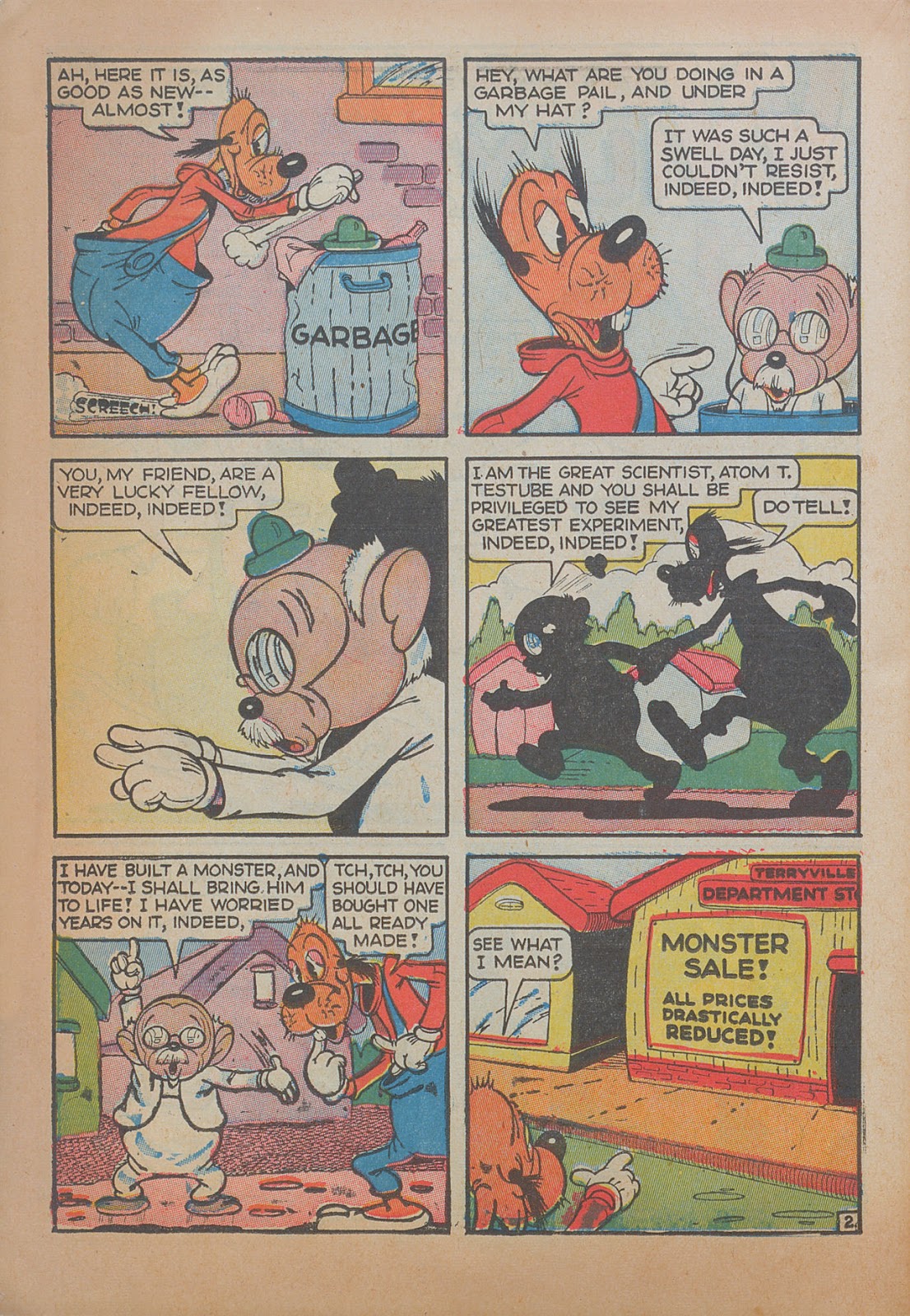 Four-Color Shadows: Wacky Willy and the Mad Monster-1943