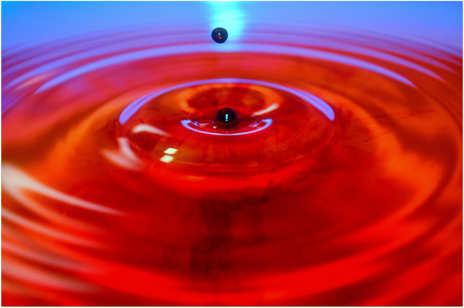 Jake's Photogblog: Red dye water drop photography