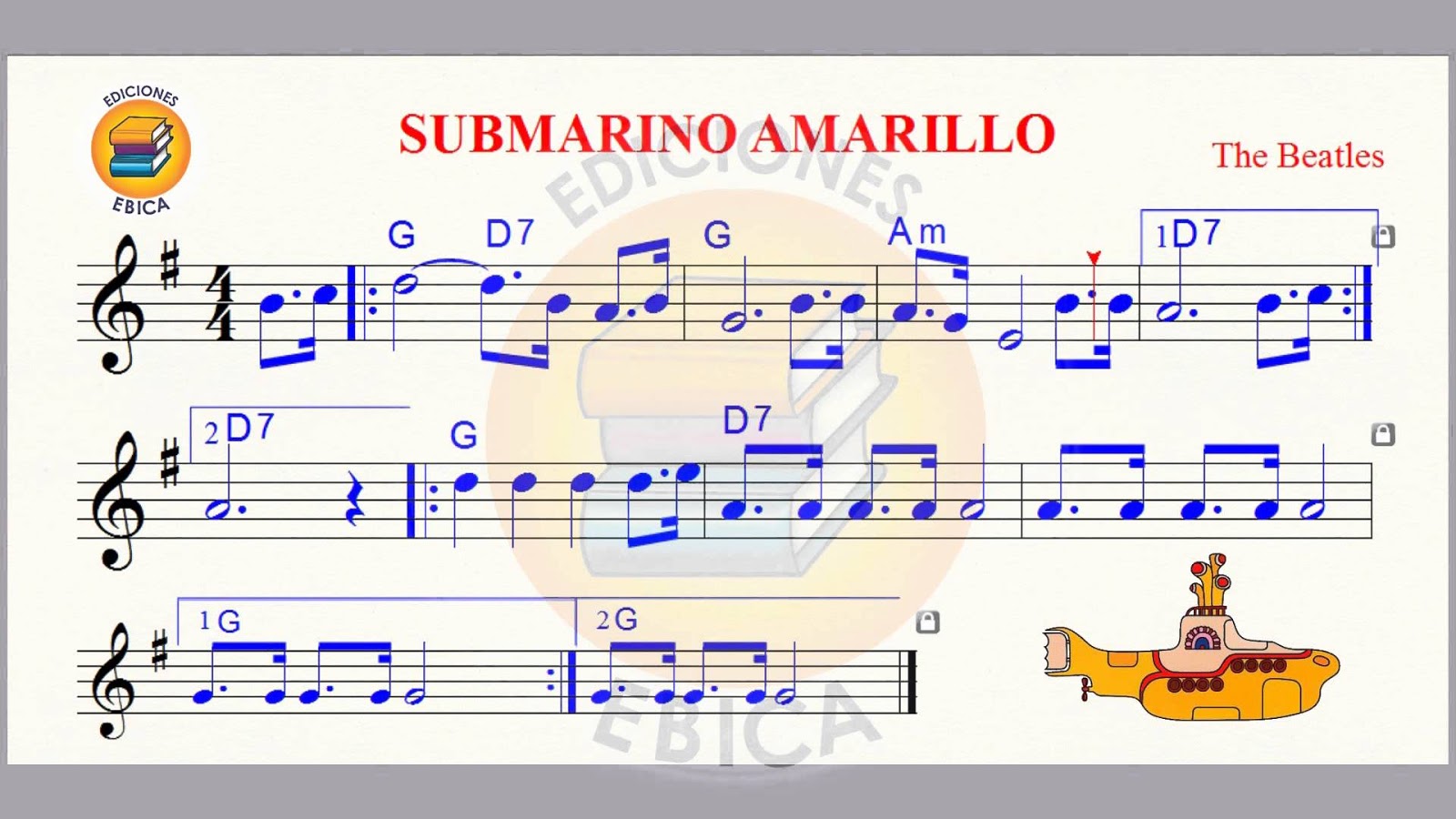 Cantando y flauteando juntos: Submarino Amarillo .The Beatles . Flauta ...
