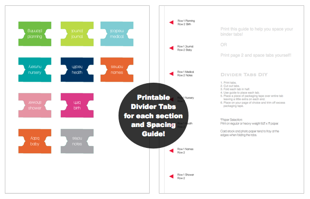 Clean Life and Home: Freebie Friday: Printable Divider Tabs and Pages ...