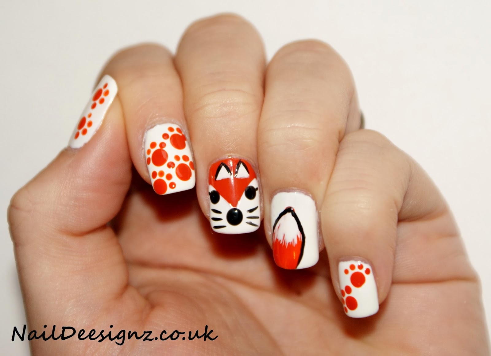 NailDeesignz: Fox Nail Art