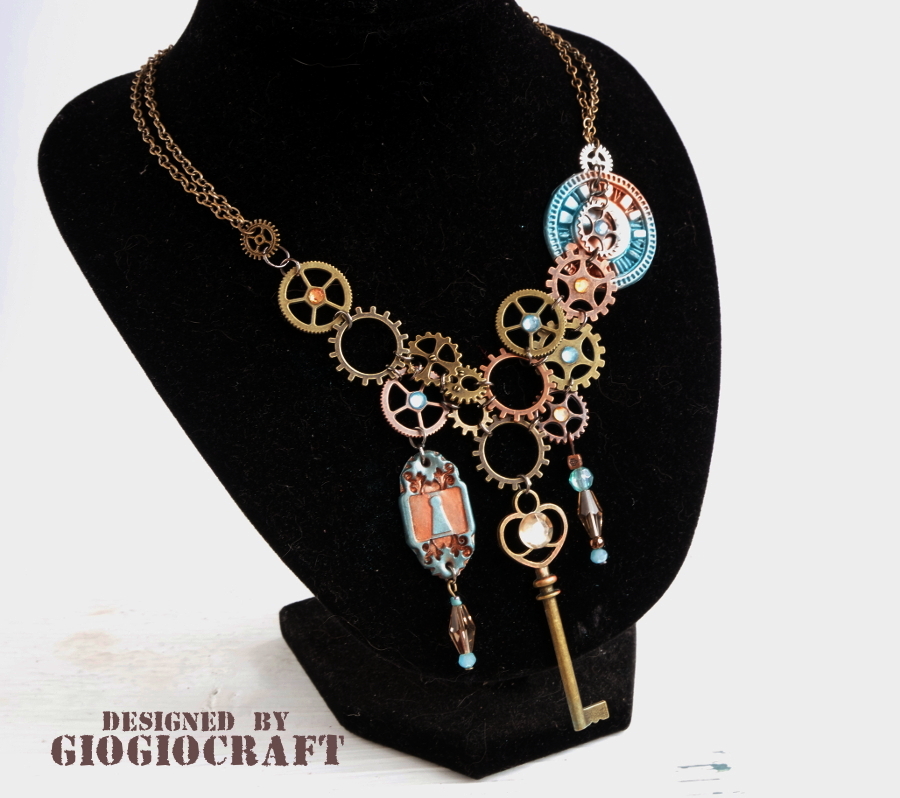 GiogioCraft: VideoTutorial Polymer Clay Cogs and DIY Steampunk necklace
