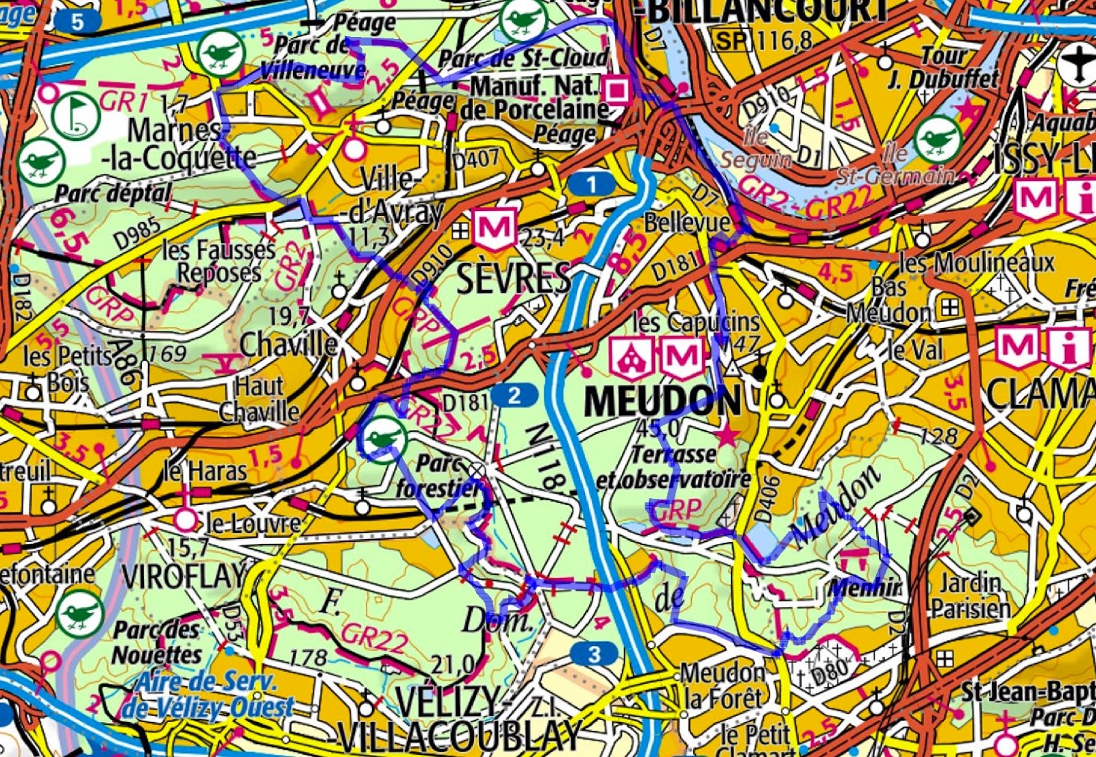 Le Chemin de Paul: 25km Forêt de Meudon