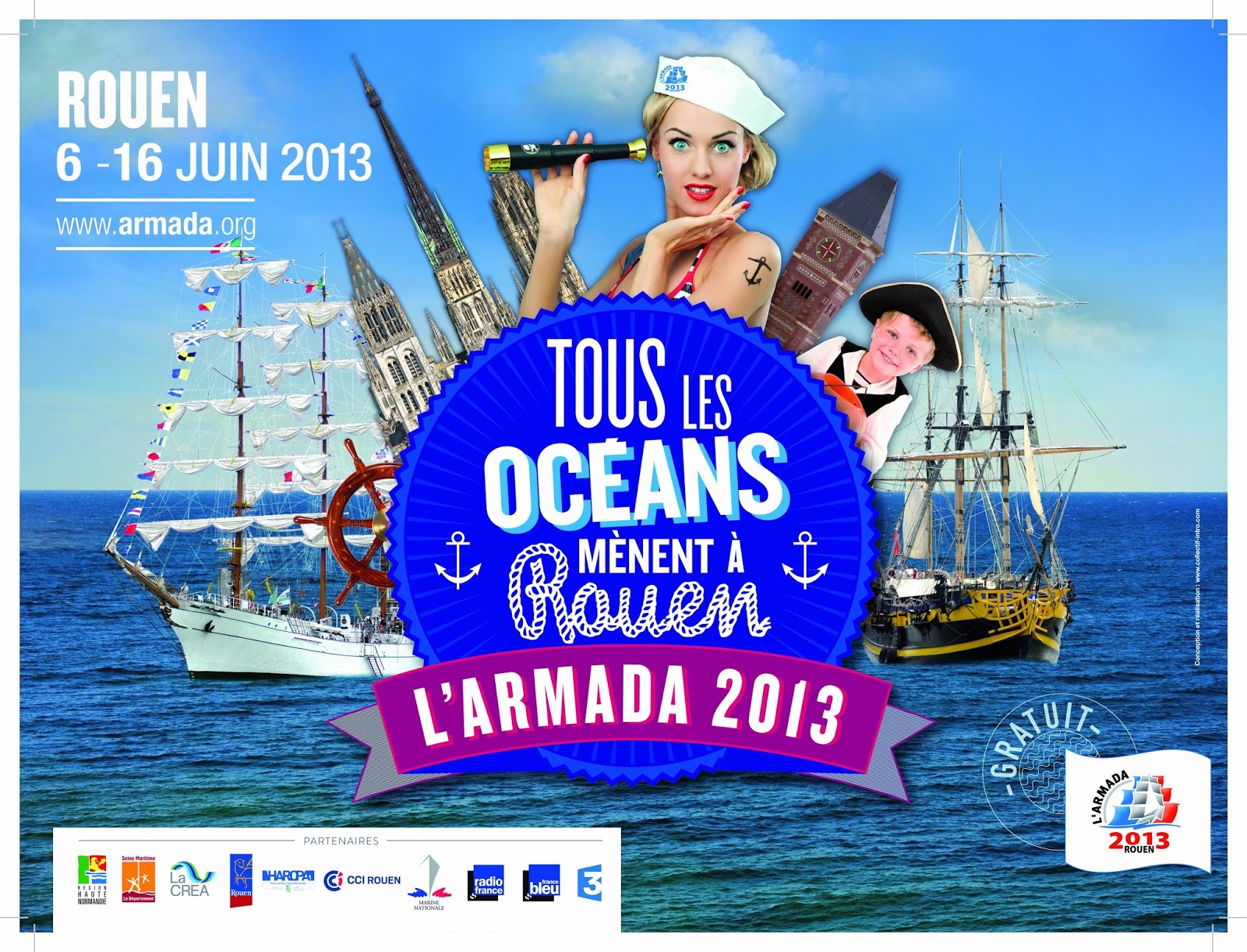 La Marcophilie navale: ARMADA Rouen 2013