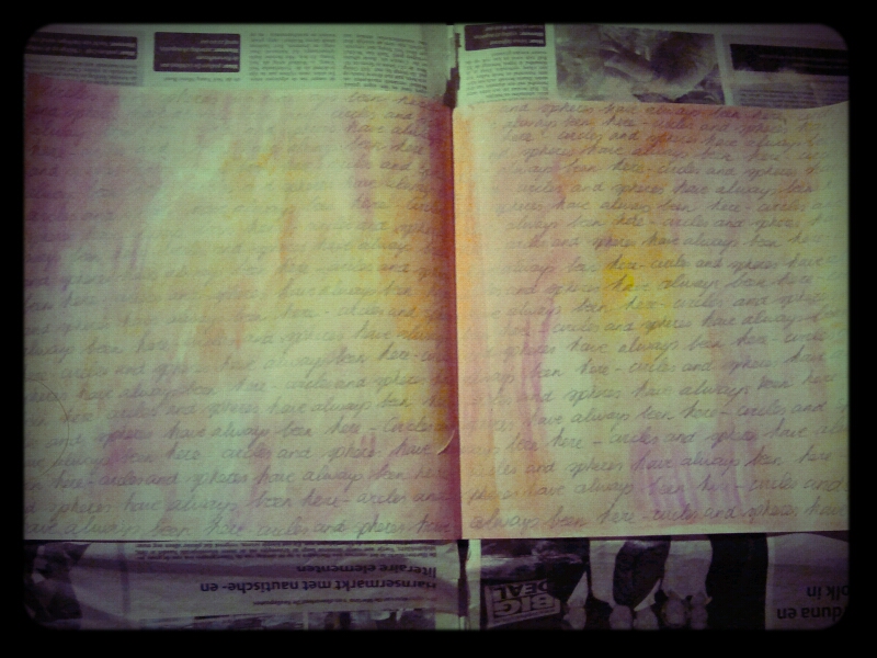 Caatje's Artsy Stuff: Step by step mixed media spread