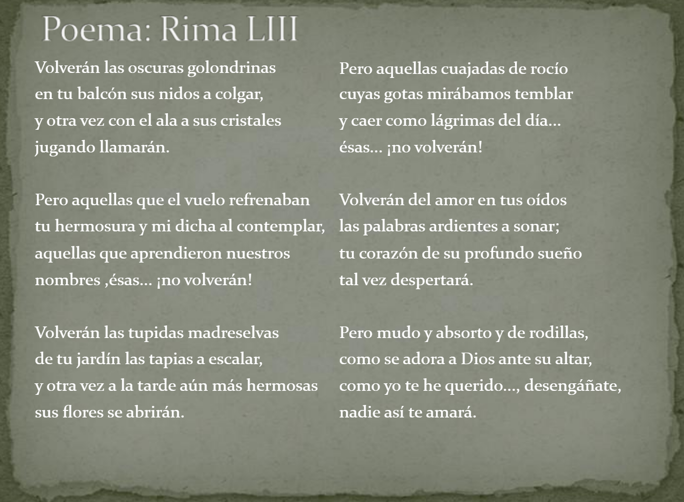 Resiliencia: EL POSROMANTICISMO. GUSTAVO ADOLFO BÉCQUER. ROSALÍA DE CASTRO.