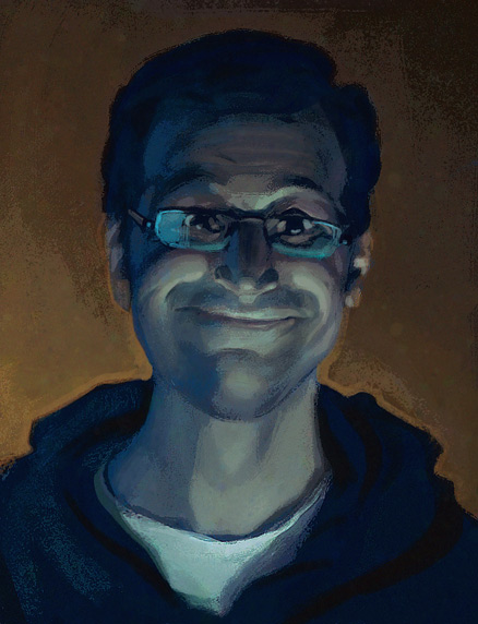 the sketch pen: Happy Self Portrait