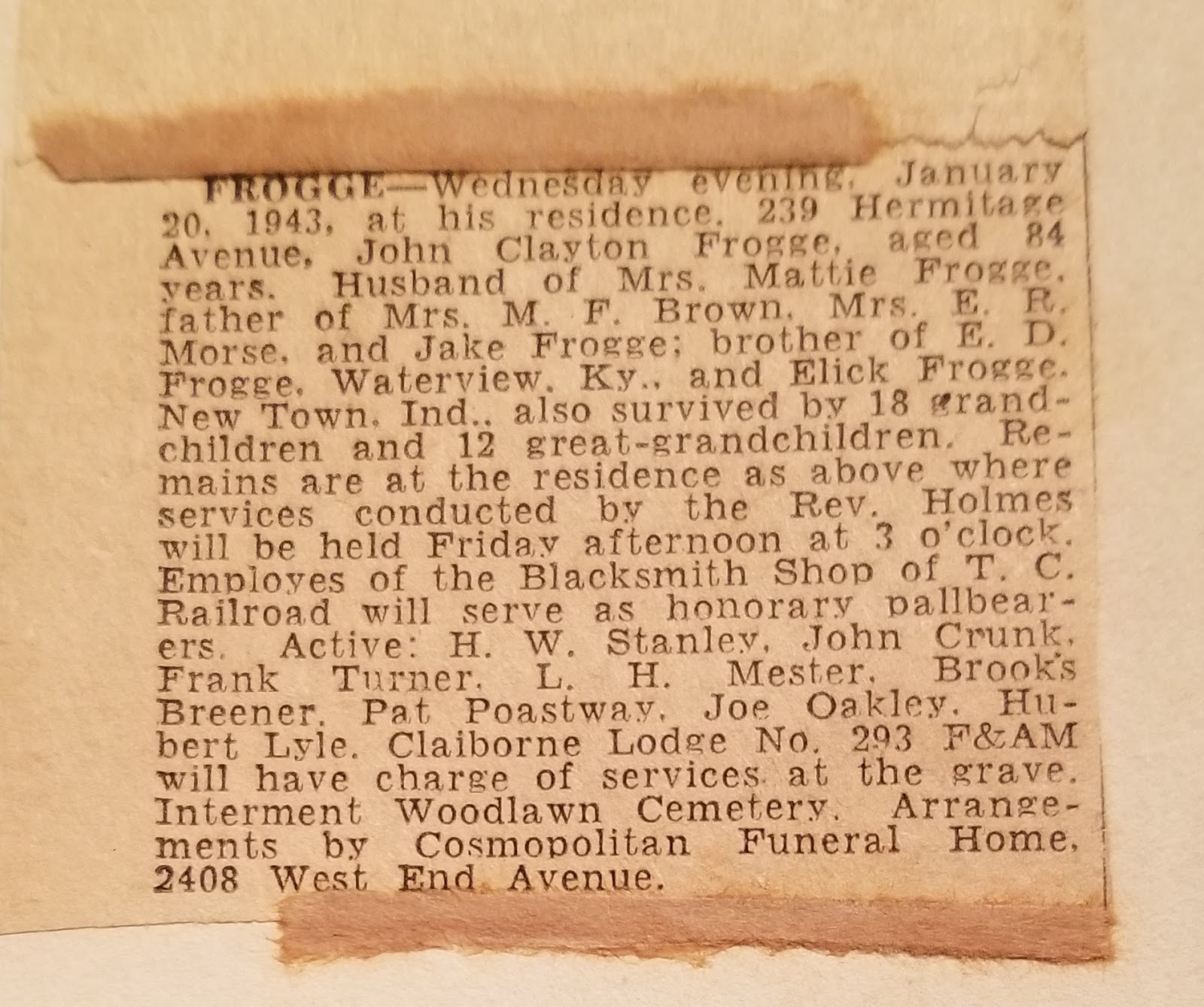 1963- CHAPTER ONE- OUR FOUNDATION