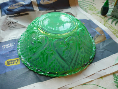 At Home in English Valley: Making Colored Glass With Mod Podge