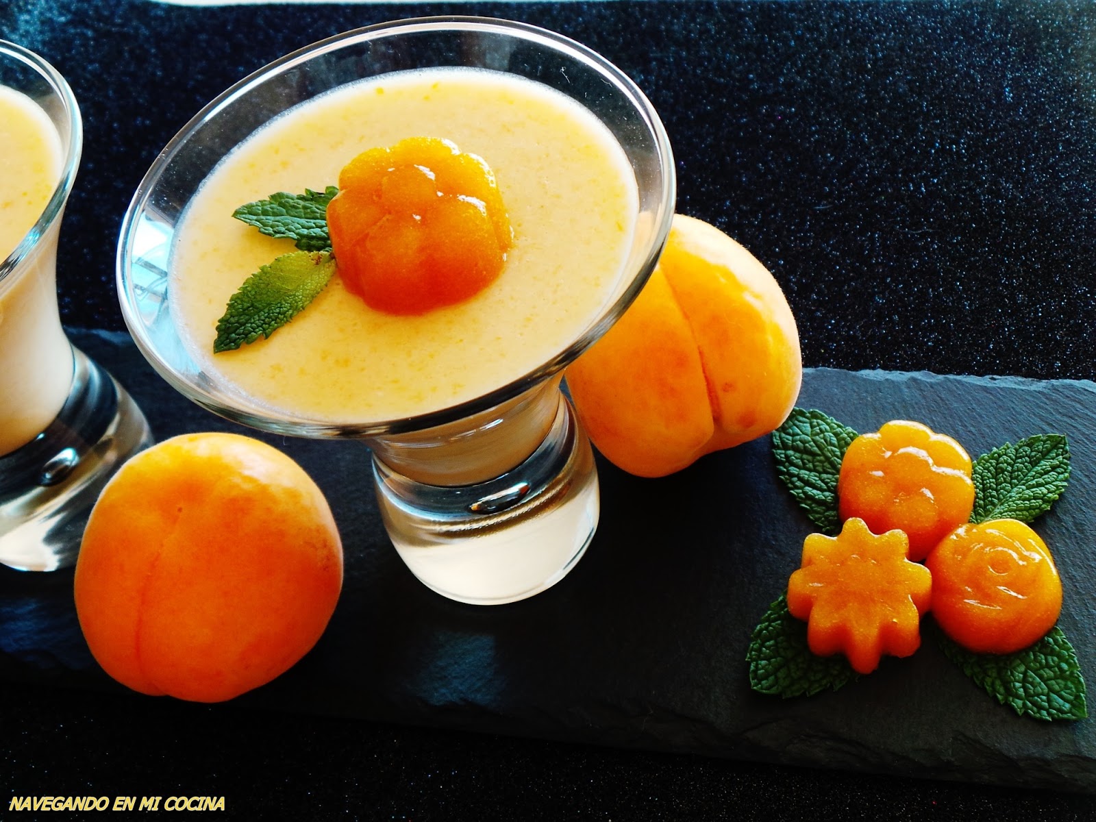 Navegando en mi Cocina: POSTRE "ALBARICOCO" CON GELATINA DE ALBARICOQUE