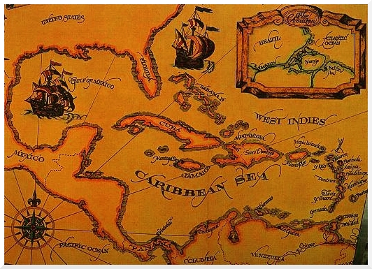 CaraibiRockers: Caribbean Buccaneers Map