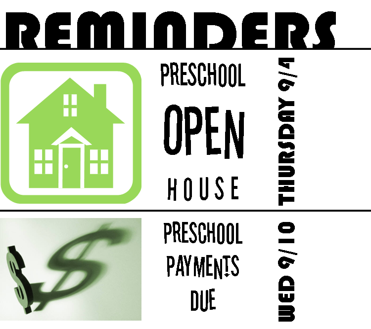 Poulsbo Preschool: Learn & Grow Preschool Reminders!!