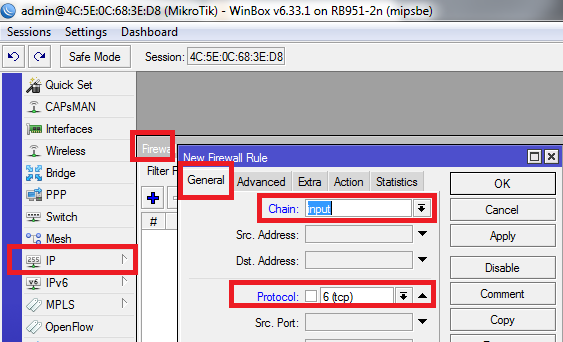 Setting FIrewall di Mikrotik (WINBOX) ~ Faizal.Tech