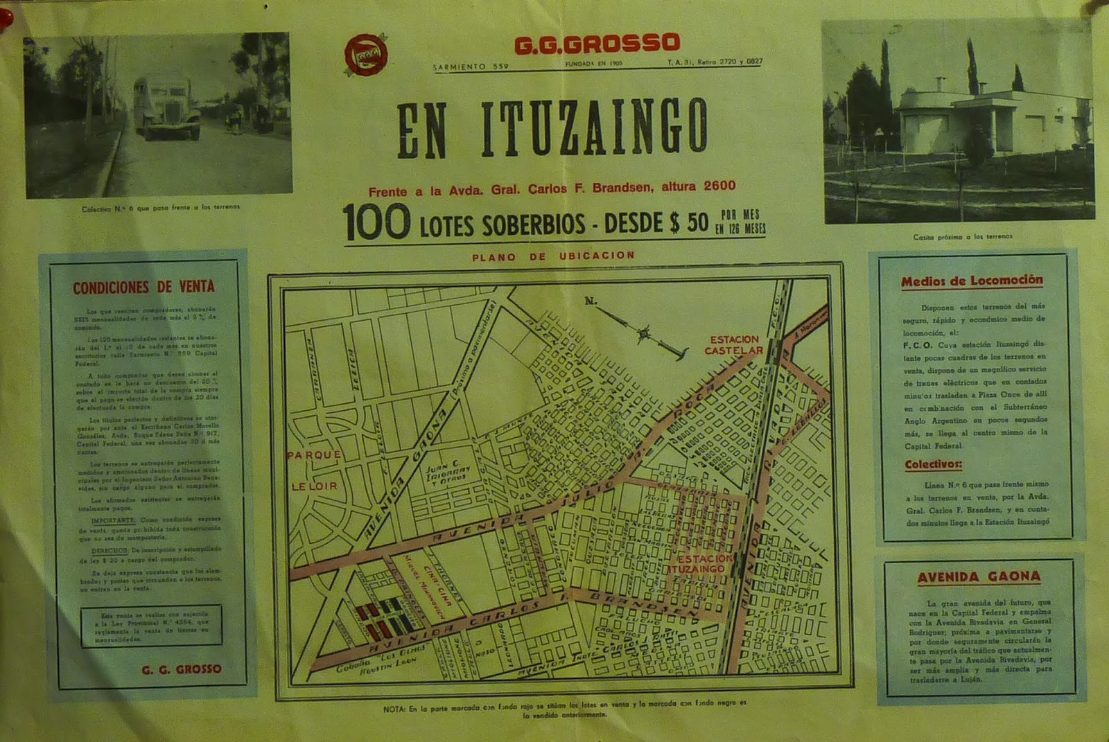 Planos y Mapas Antiguos de Ituzaingó: febrero 2014