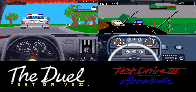 FRGCB - Finnish Retro Game Comparison Blog: Test Drive (Accolade, 1987)
