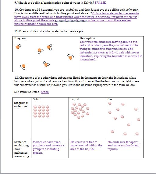 Chem 105: Activity 6: States of Matter and Intermolecular Forces