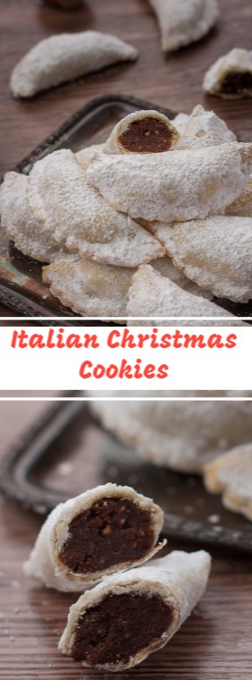 Italian Christmas Cookies with Chestnut Filling #christmas #cookies ...