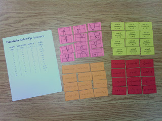 Math by Tori: Parabola Activity