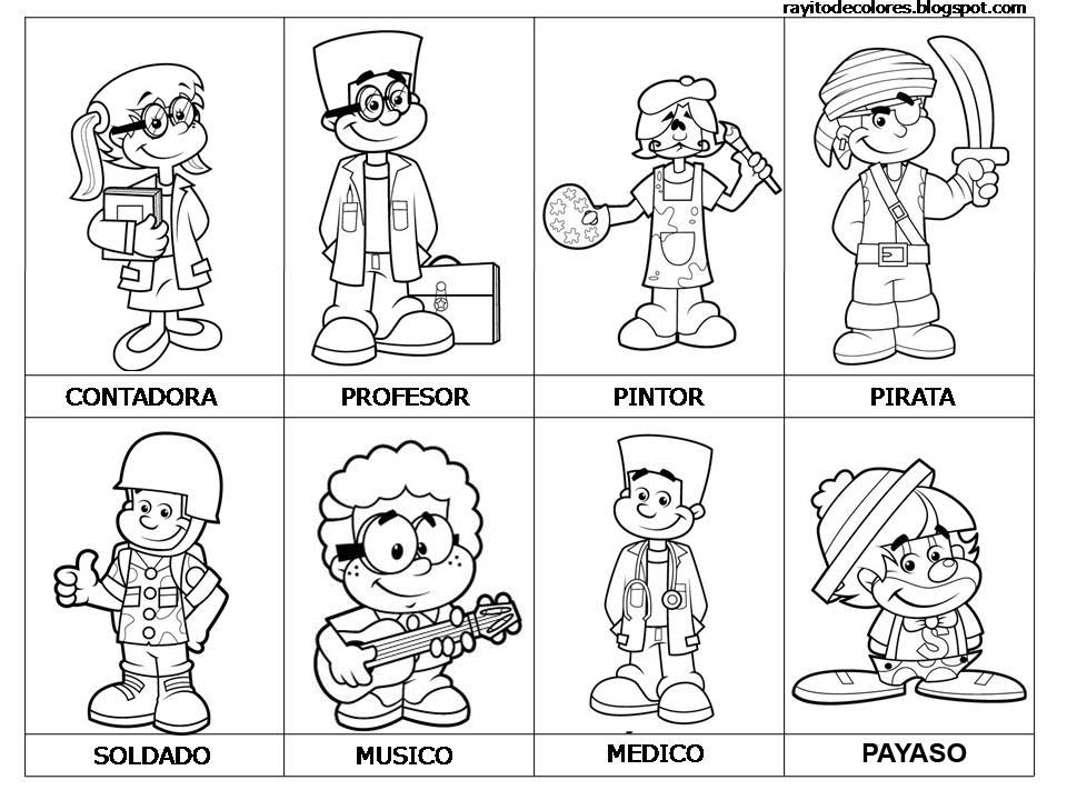 Rayito de Colores: Profesiones y oficios